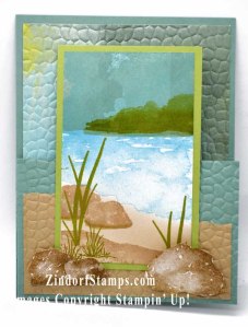 Lake Side Fun Fold Card | Zindorf Stamps