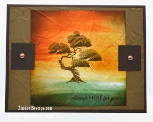 Easy Sunset Card | Zindorf Stamps
