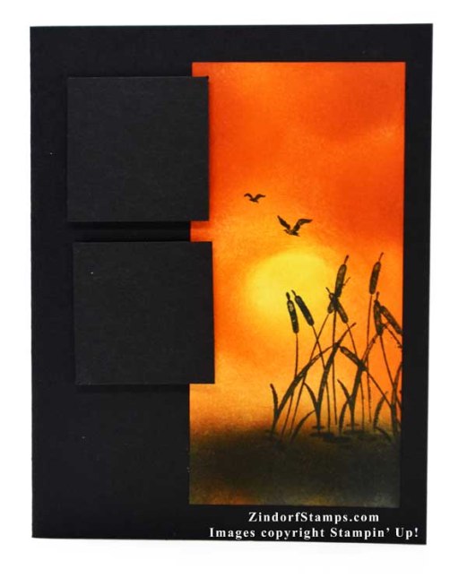 Easy Sunset Card | Zindorf Stamps