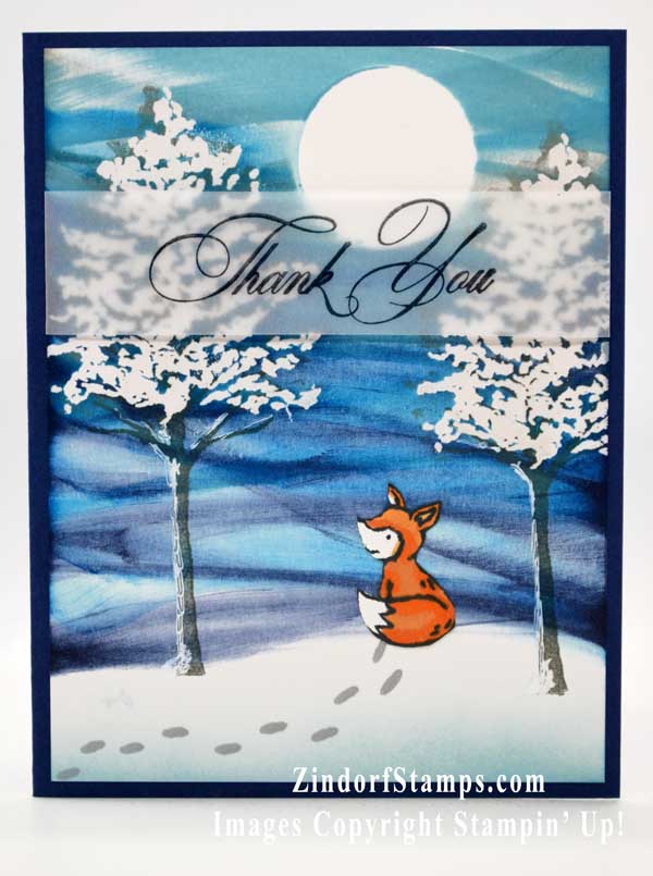Winter Thank You Card | Zindorf Stamps