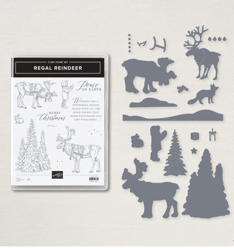 Regal Reindeer Card Tutorial Video | Zindorf Stamps